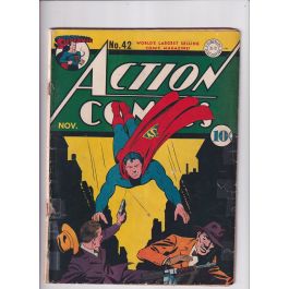 Action Comics (1938) # 42 (2.5-GD+) (1871757) 1st appearance Vigilante ...
