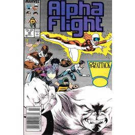 Alpha Flight (1983) # 48 Newsstand (5.0-VGF) 1st Omega 1st Derangers ...