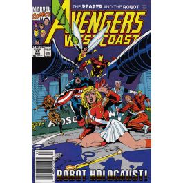 Avengers West Coast (1985) # 68 Mark Jewelers (7.0-FVF) Ultron 13, Grim ...