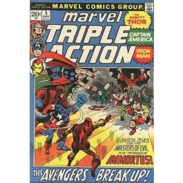 Marvel Triple Action (1972) # 5 (5.0-VGF) Avengers, Baron Zemo House Of ...