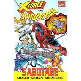 X-Force and Spider-man Sabotage TPB (1992) # 1 1st Print (9.2-NM) House ...