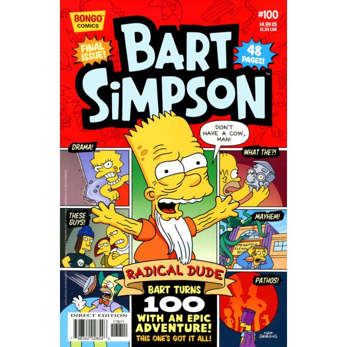 Bart Simpson (2000) # 100 (9.0-VFNM) FINAL ISSUE House Of M Comics