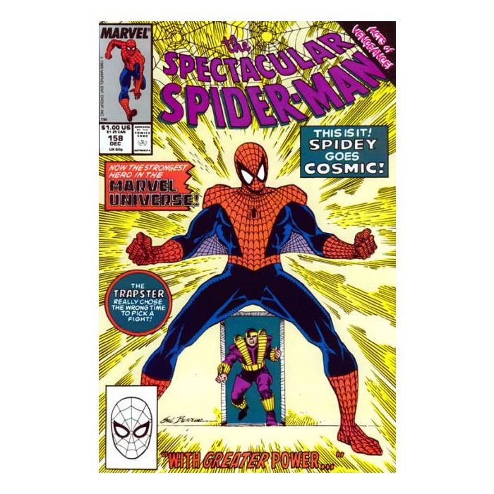 Spectacular Spider-Man (1976) # 158 (7.0-FVF) 1st Cosmic Power Spider ...