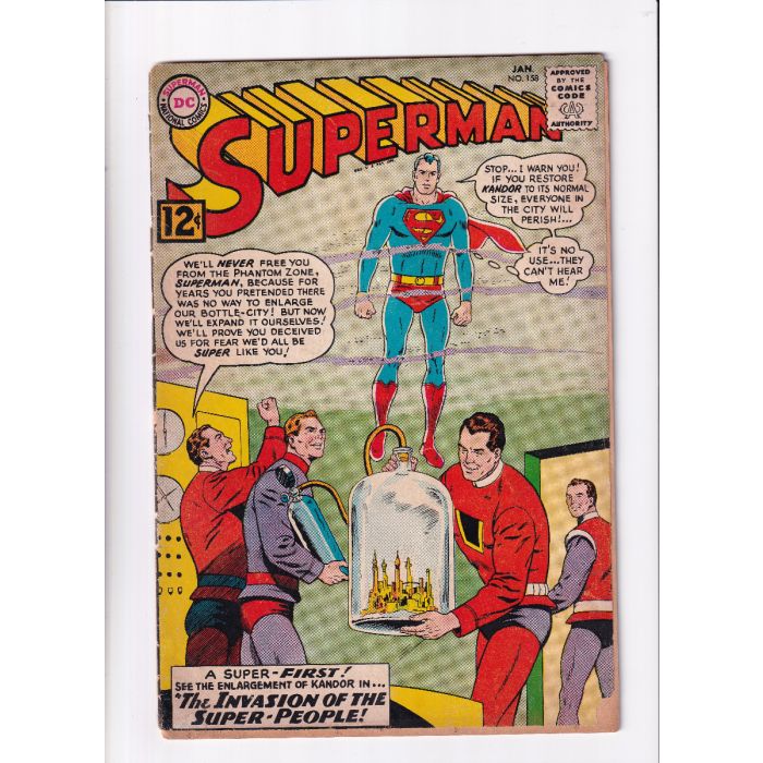 Superman (1939) # 158 (1.5-FRG) (1393686) Almost complete spine split ...