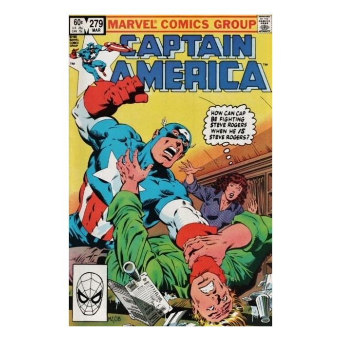Captain America (1968) # 279 (7.0-FVF) Primus, No Tattooz House Of M Comics