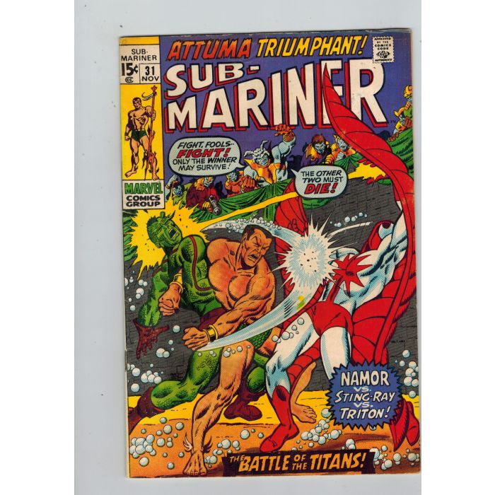 Sub-Mariner (1968) # 31 (3.0-GVG) (1698101) Rust Migration House Of M ...