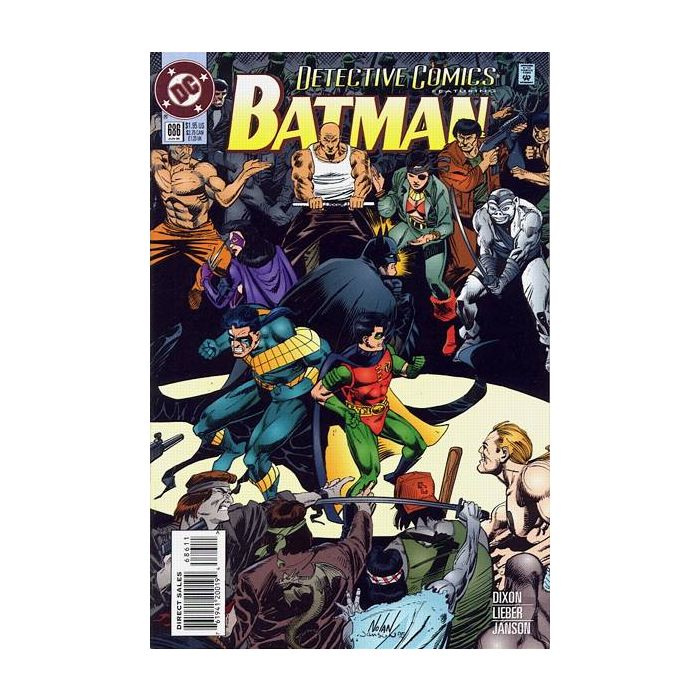 Detective Comics (1937) # 686 (6.0-FN) Nightwing, Huntress, Tag residue ...