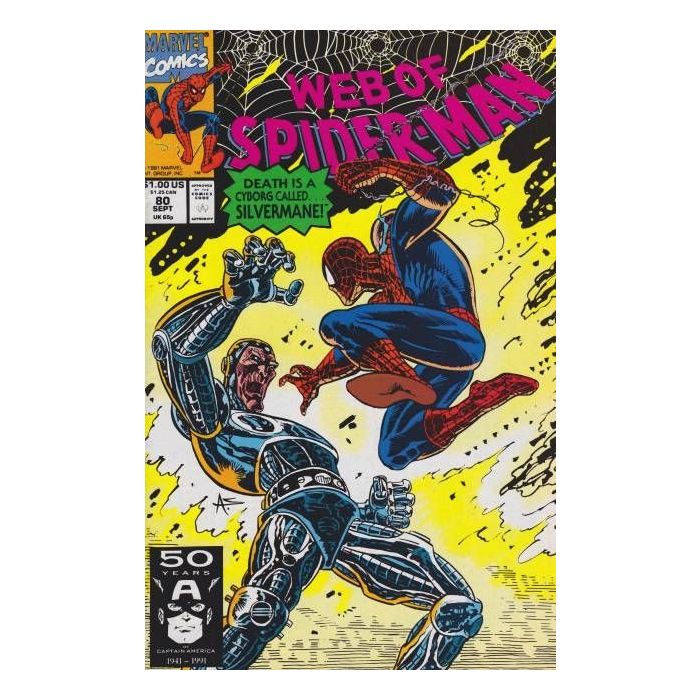 Web of Spider-Man (1985) # 80 (7.0-FVF) Black Cat Silvermane House Of M ...