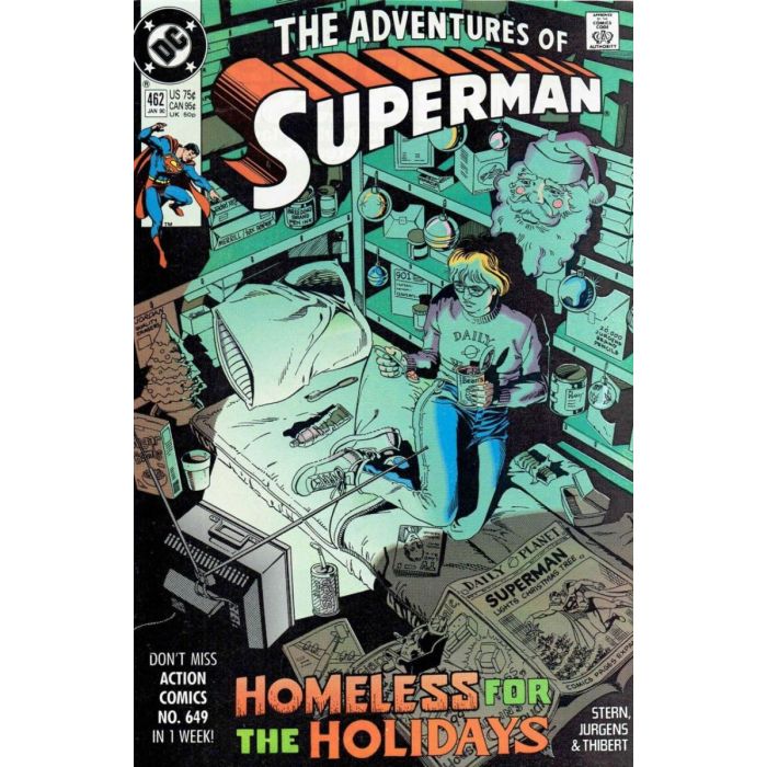 Adventures of Superman (1987) # 462 (8.0-VF) X-Mas House Of M Comics