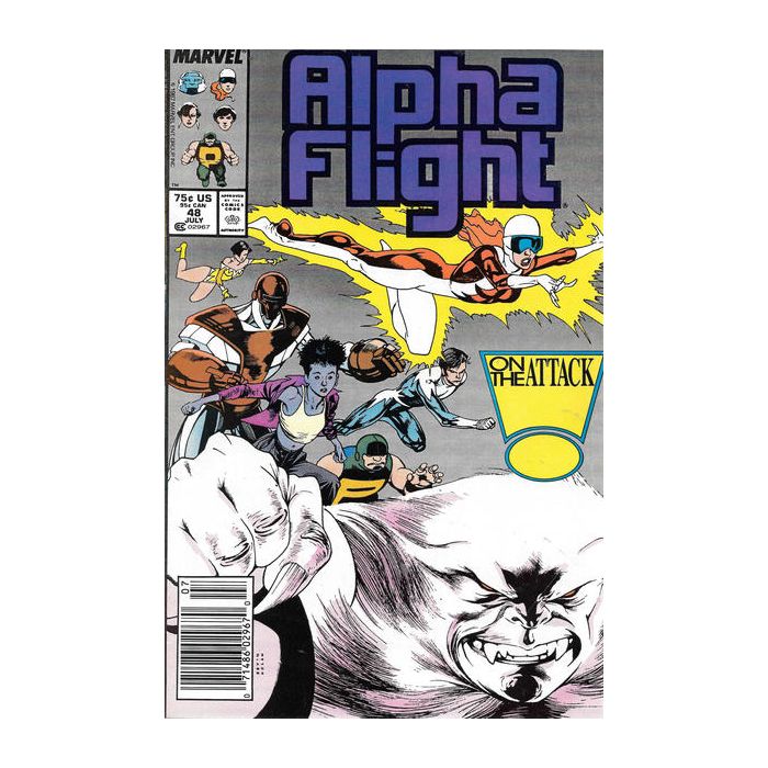 Alpha Flight (1983) # 48 Newsstand (5.0-VGF) 1st Omega 1st Derangers ...