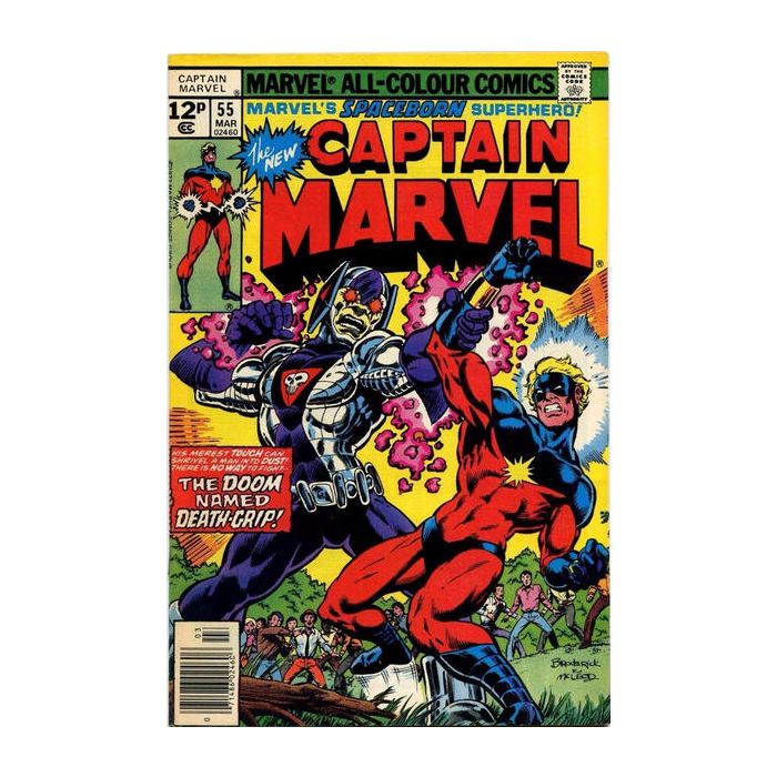 Captain Marvel (1968) # 55 UK Price (6.0-FN) Death-Grip House Of M Comics