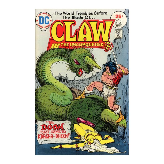 Claw The Unconquered (1975) # 2 (5.0-VGF) Stamp, stain House Of M Comics
