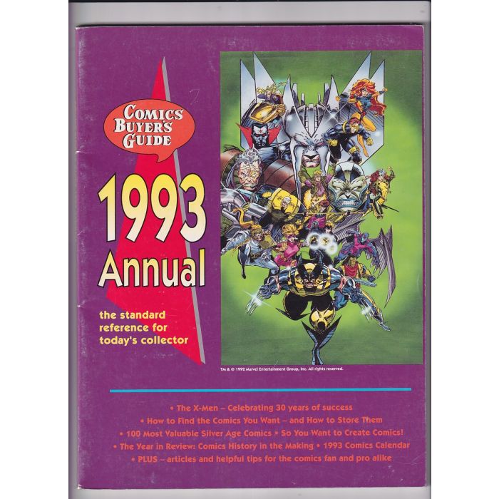 Comics Buyer's Guide (1992) Annual # 1993 (5.0-VGF) X-Men Magazine ...