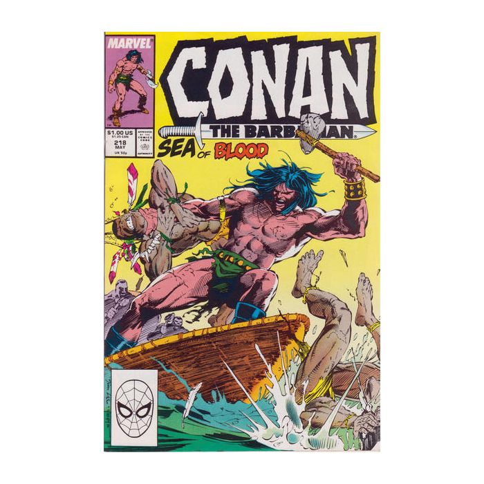 Conan the Barbarian (1970) # 218 (8.0-VF) Jim Lee cover House Of M Comics