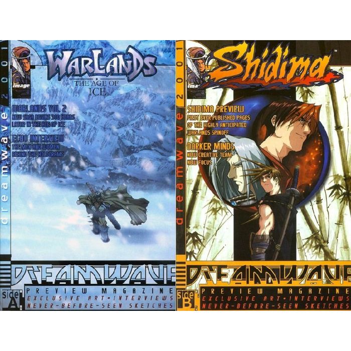 Dreamwave 2001 Preview (2000) # 1 Flipbook (6.0-FN) Warlands the Age of ...