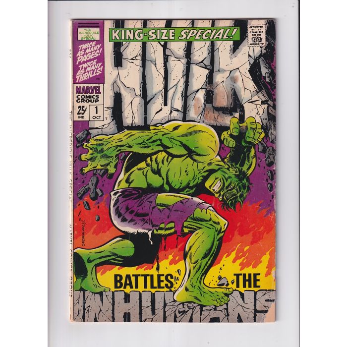 Incredible Hulk (1962) Annual # 1 (2.5-GD+) (2026750) Inhumans House Of ...
