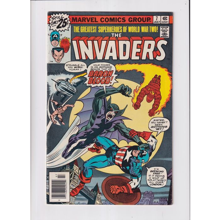 Invaders (1975) # 7 (7.0-FVF) (1175855) 1st Baron Blood, 1st Spitfire ...