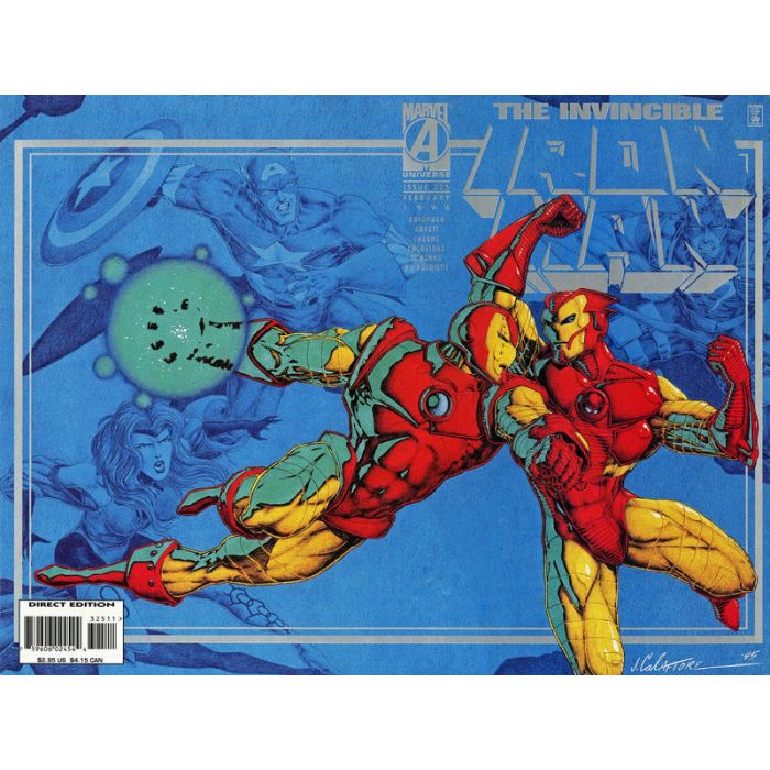 Iron Man (1968) # 325 (8.0-VF) Avengers, Wrap around cover House Of M ...