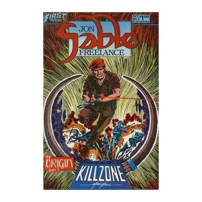Jon Sable Freelance (1983) # 5 (7.0-FVF) Mike Grell House Of M Comics