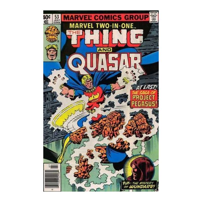 Marvel Two-In-One (1974) # 53 Newsstand (5.0-VGF) Thing, Quasar House ...
