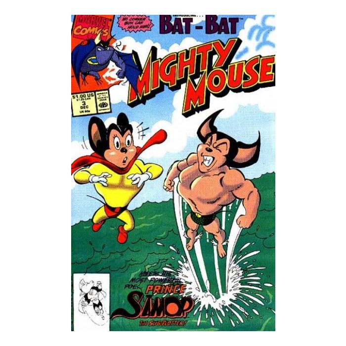 Mighty Mouse (1990) # 3 (6.0-FN) Bat-Bat, John Byrne cover House Of M ...