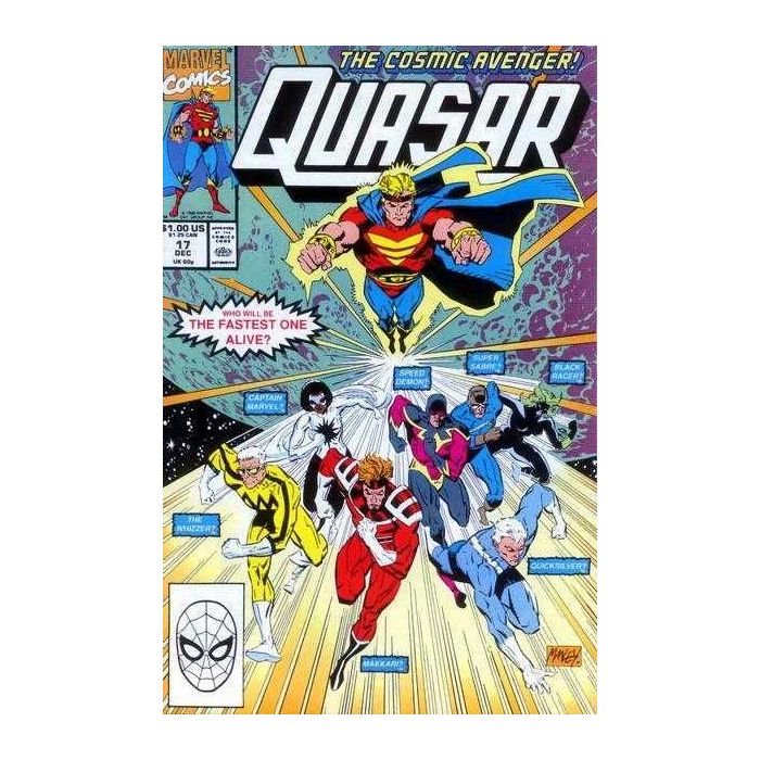 Quasar (1989) # 17 (8.0-VF) Cameo by Barry Allen (Flash)? House Of M Comics