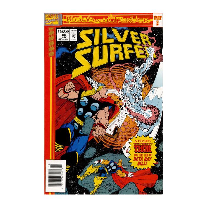 Silver Surfer (1987) # 86 Newsstand (6.0-FN) Thor, Beta Ray Bill House ...