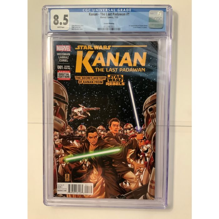 Star Wars Kanan (2015) # 1 Second Print CGC 8.5 1st Appearance of Kanan ...