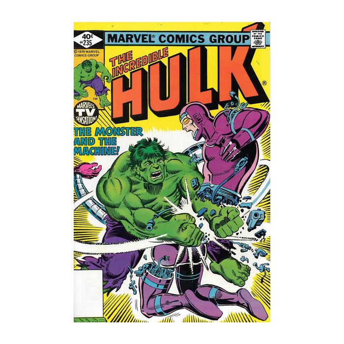 Incredible Hulk (1962) # 235 (5.0-VGF) penmark on cover. Machine Man ...