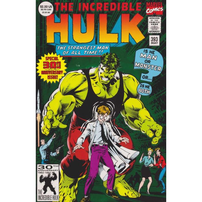 Incredible Hulk (1962) # 393 (9.2-NM) 30th Anniversary Issue, Green ...