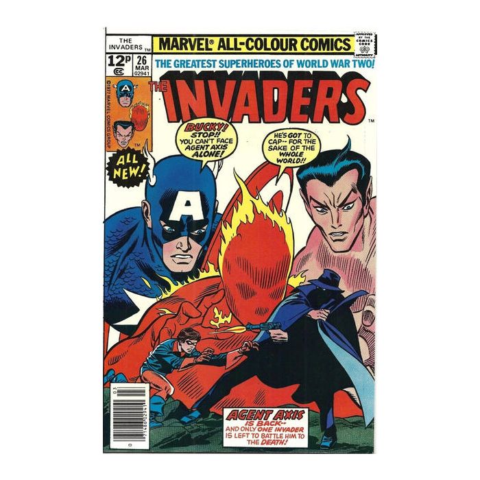 Invaders (1975) # 26 UK Price (6.0-FN) Agent Axis House Of M Comics