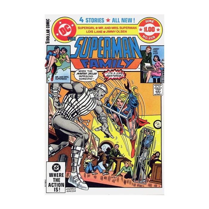 The Superman Family (1974) # 219 (7.0-FVF) Supergirl vs. Master Jailer ...