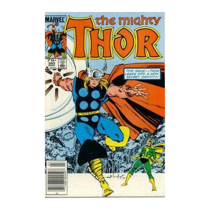 Thor (1962) # 365 Newsstand (5.0-VGF) Throg (Thor-Frog) House Of M Comics