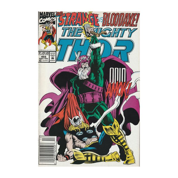Thor (1962) # 455 Newsstand (6.0-FN) Dr. Strange vs Bloodaxe House Of M ...