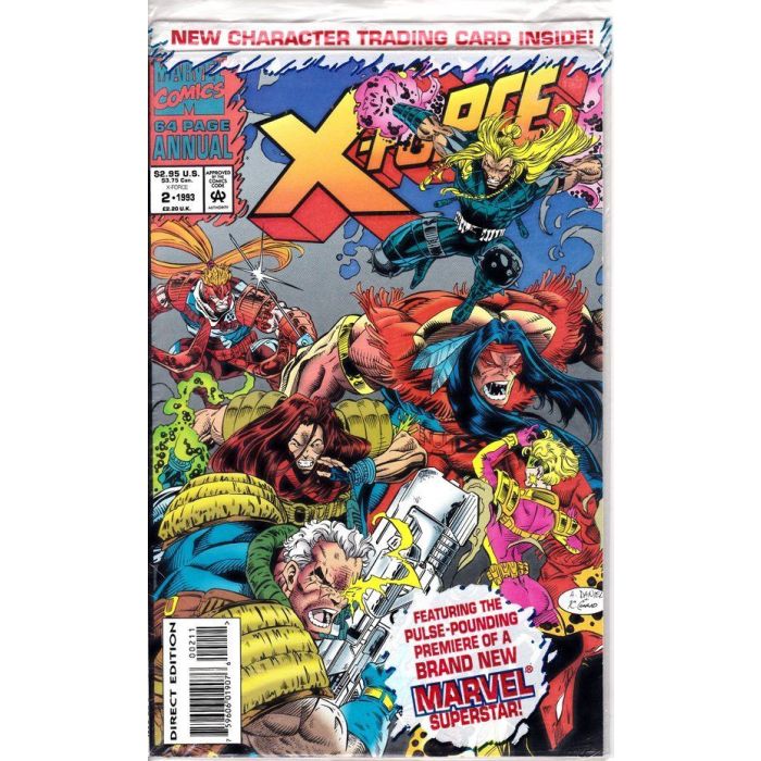 X-Force (1991) Annual # 2 Polybagged with Card (8.0-VF) 1st Adam-X ...